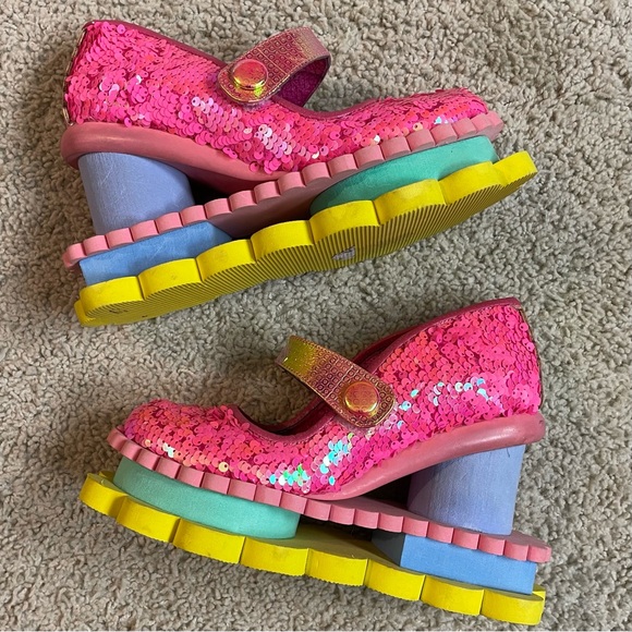 Irregular Choice | Shoes | Irregular Choice Pink Sequin Foam Imaginary ...